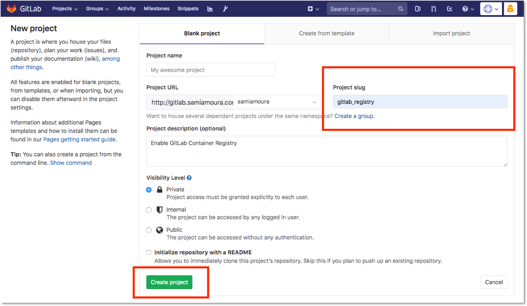 ACTIVATION DU CONTAINER REGISTRY DOCKER SUR GITLAB CE - EAZYTraining