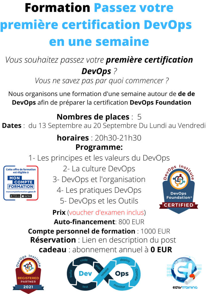 EAZYTraining - Préparation à la certification DevOps Foundation - EAZYTraining